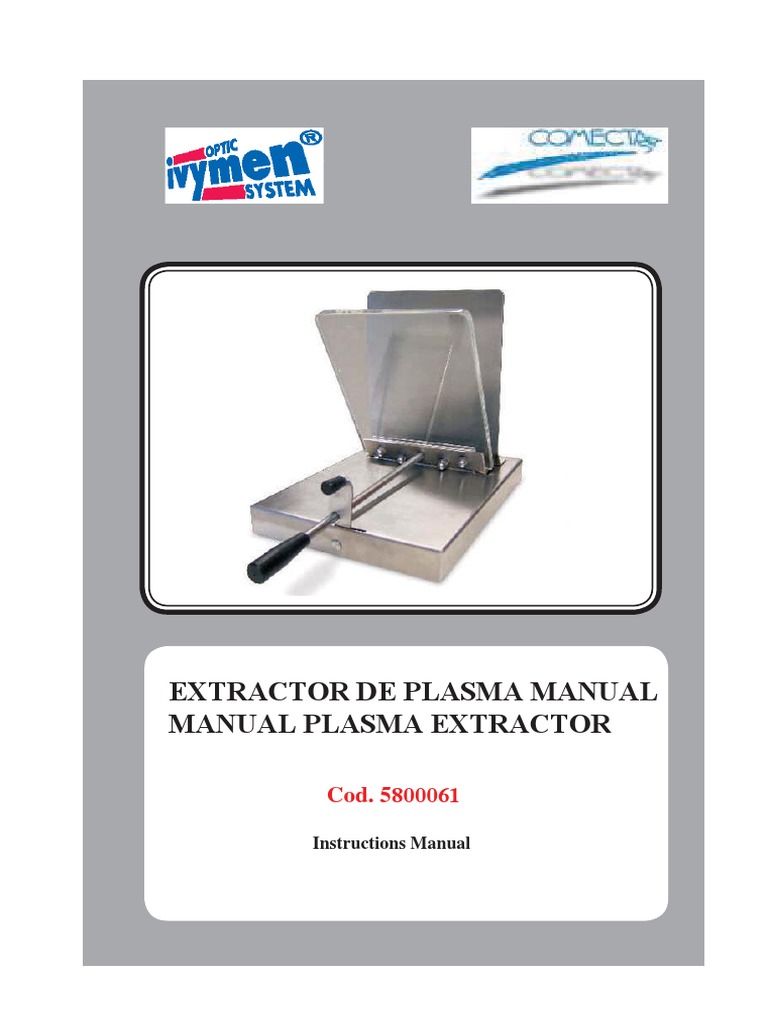 Extractor Manual Plasma Manual Instrucciones | PDF