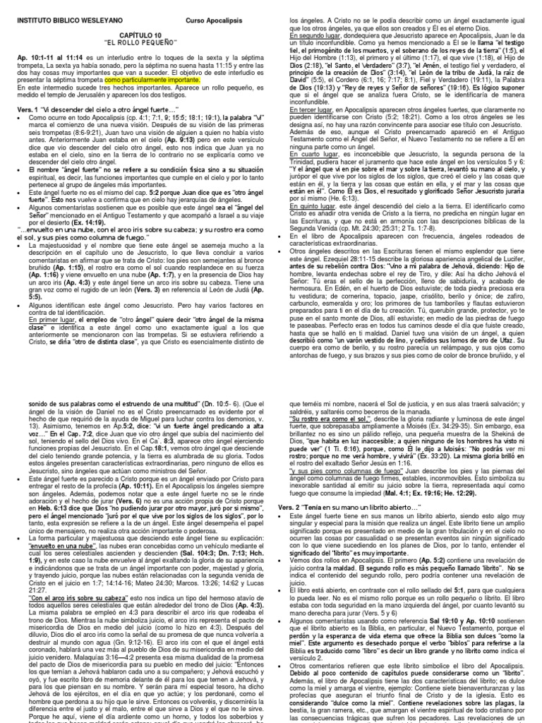 Capitulo 10 APOCALIPSIS | PDF | Jesús | Juan el apóstol