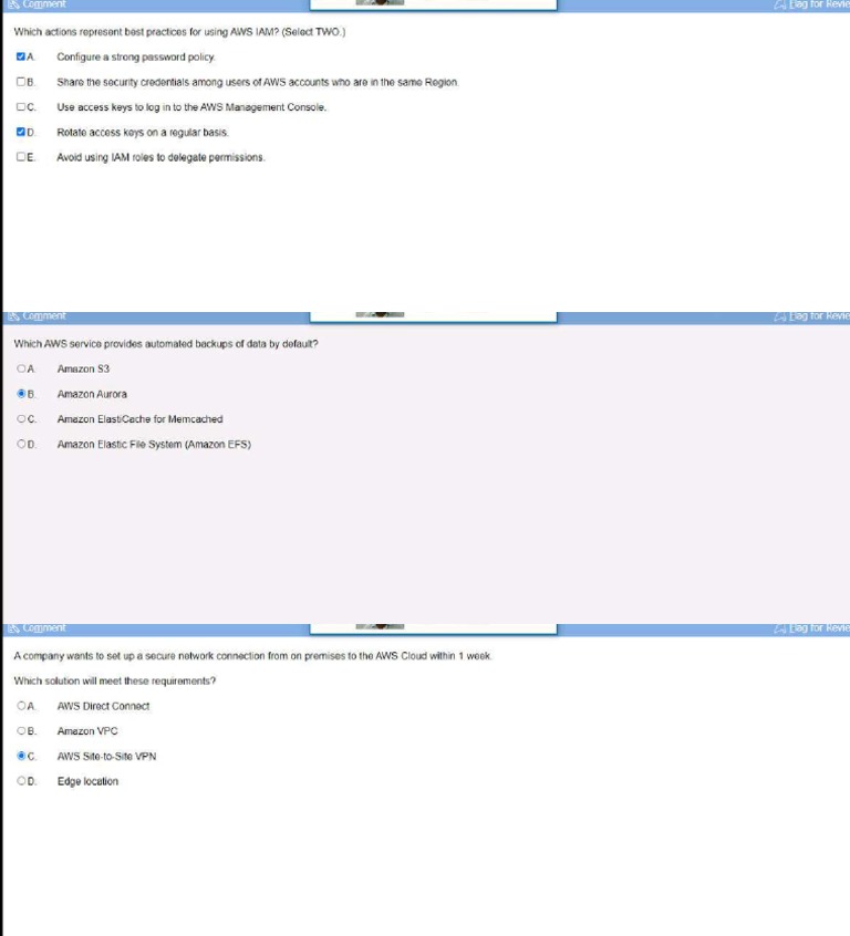 AWS Important Questions For CCP | PDF | Amazon Web Services | Cloud Computing