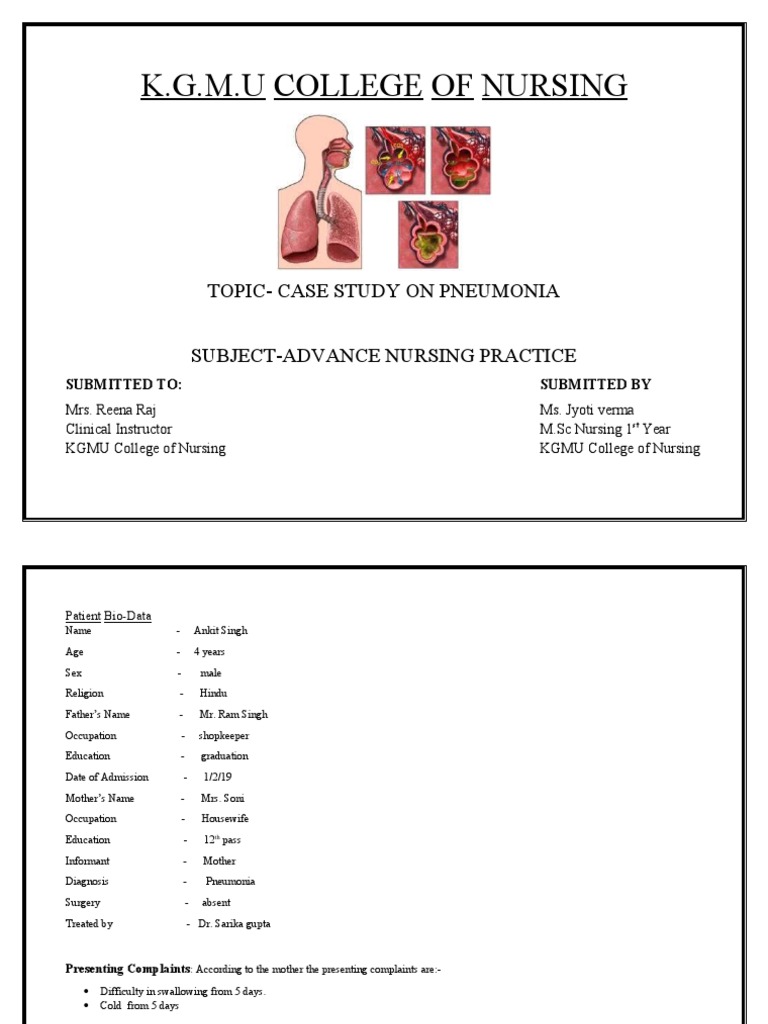 PICU Case Study | PDF | Lung | Pneumonia PICU Case Study | PDF | Lung | Pneumonia