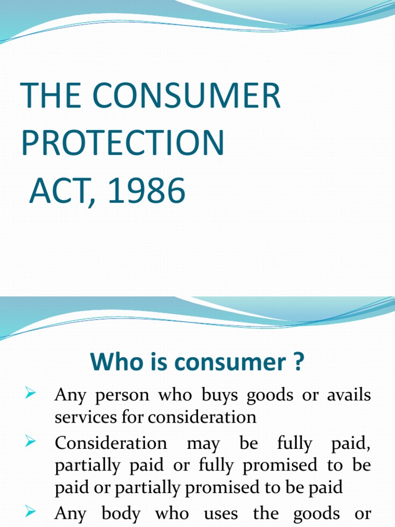 Consumer Protection Act | PDF | Consumer Protection | Complaint