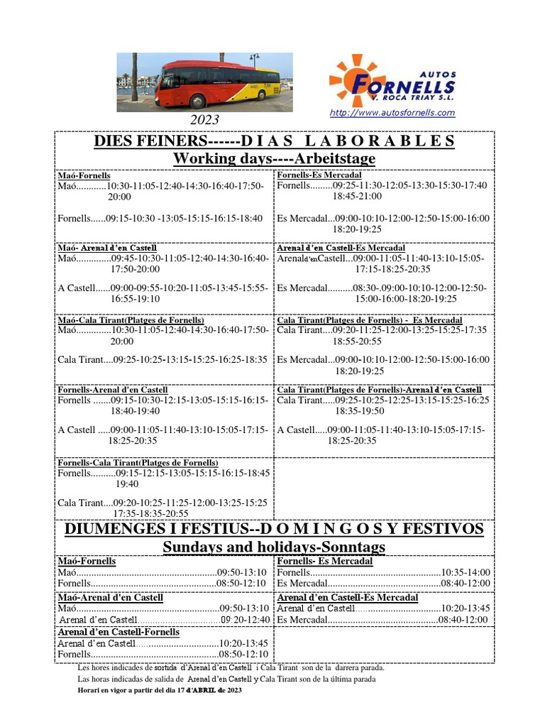 l41 Horari General | PDF