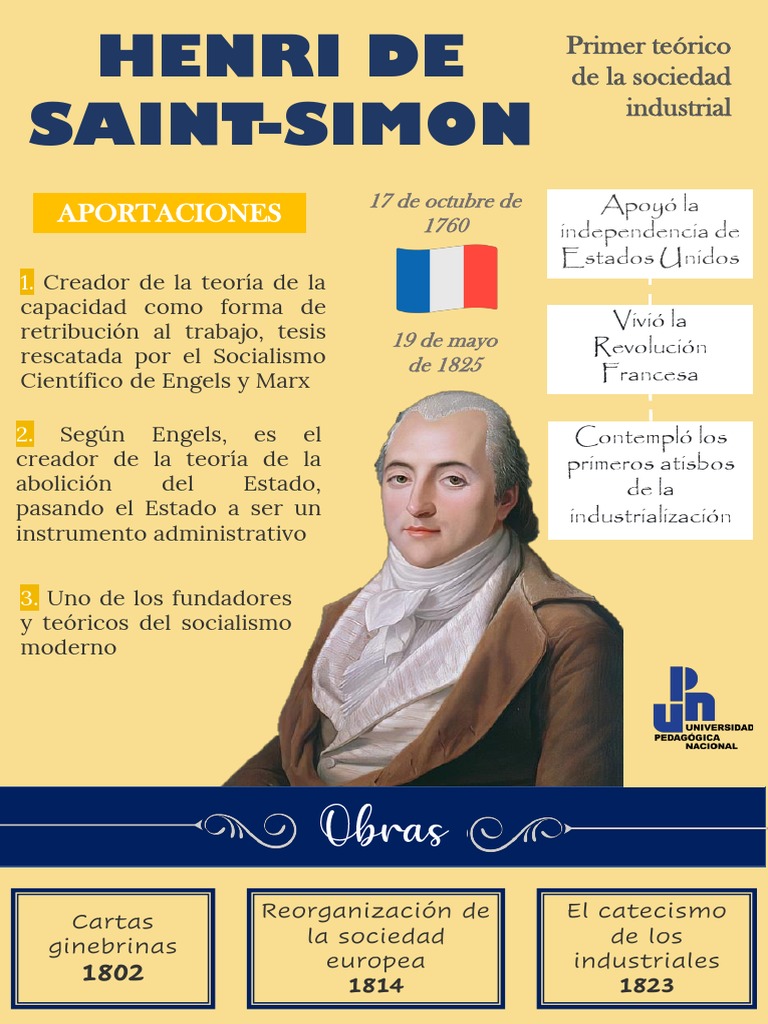 Henri de Saint-Simon: Teórico del Socialismo | PDF