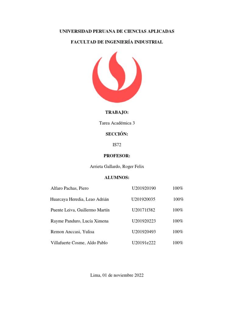 Tarea Académica 3 Grupo 6 Intento 2022-11!01!23!55!55 TA3 IS72 GRUPO06 ...