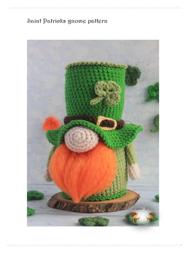 St. Patrick's Gnome Crochet Pattern | PDF | Teaching Methods & Materials