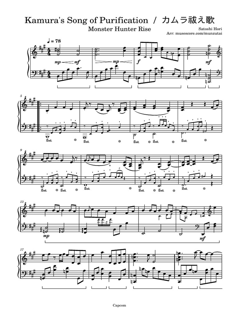 Kamuras Song of Purification Monster Hunter Rise Satoshi Hori | PDF