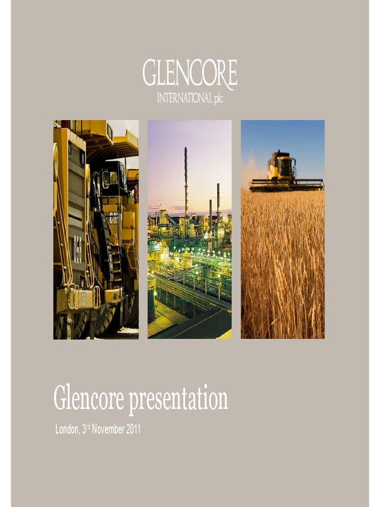 201111030800-Glencore-presentation | PDF | Glencore | Cobalt