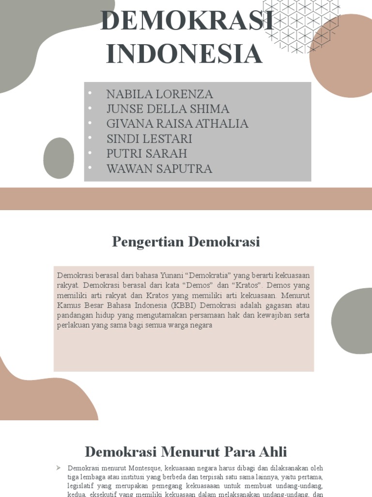 Demokrasi Indonesia | PDF