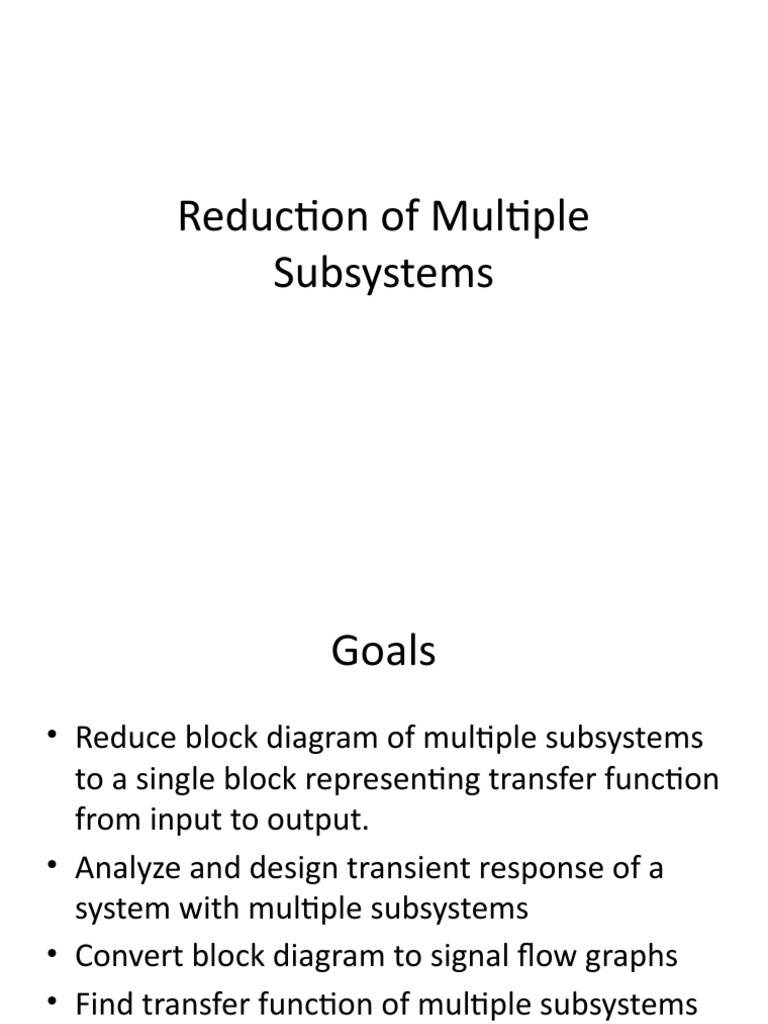 Subsystems Transfer Function Analysis | PDF
