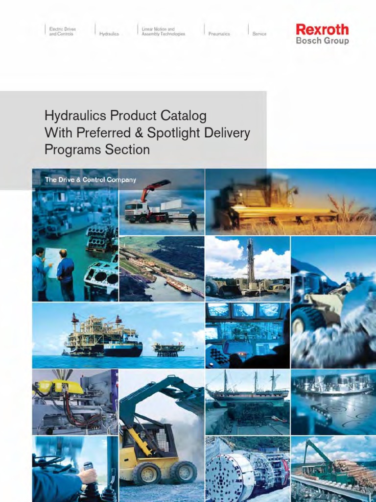 Rexroth Hydraulics Product Catalog | PDF | Pump | Electric Motor