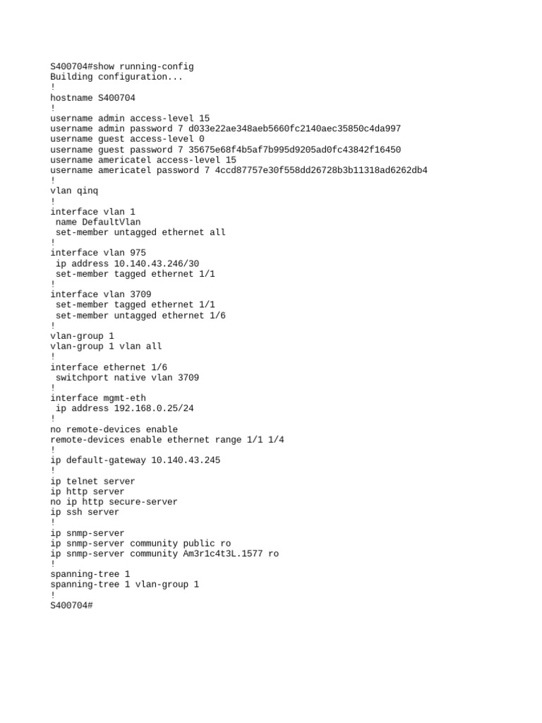 Datacom - Config Ejm - L2 | PDF