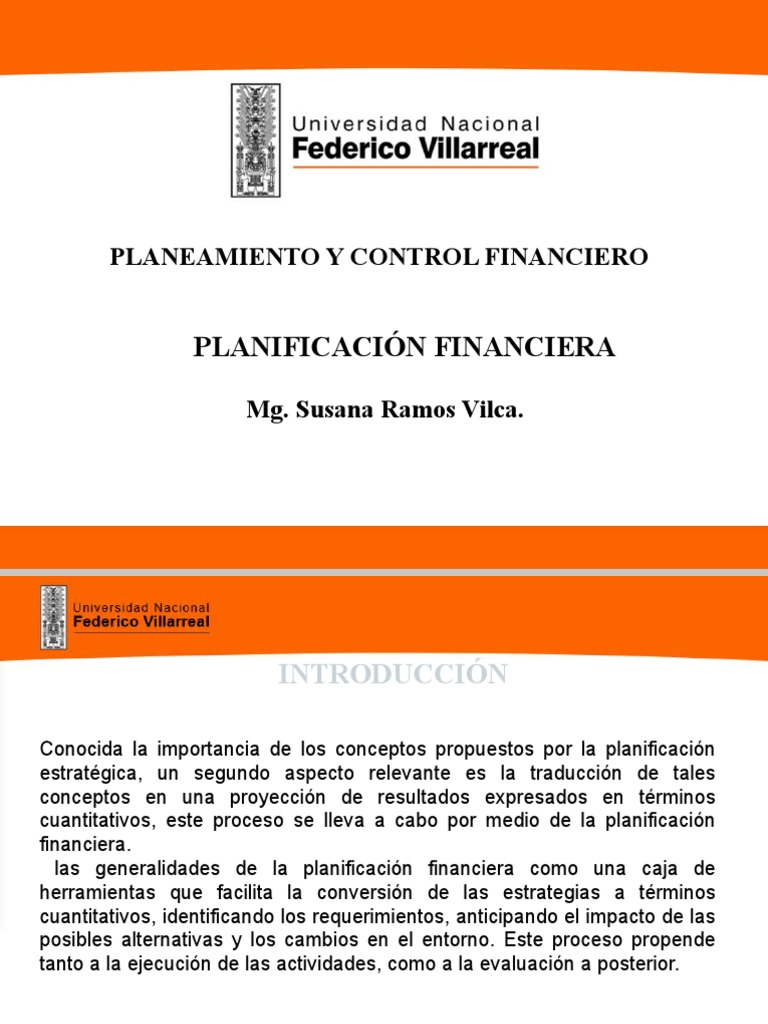 Planeamiento y Control Financiero 5 | PDF | Planificación | Economias