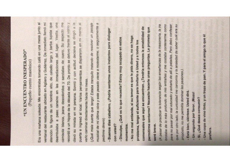 Un Encuentro Inesperado 1 | PDF