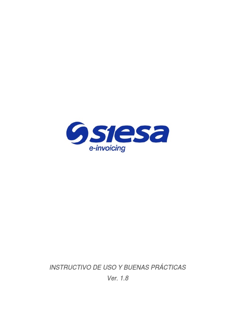 Buenas Prácticas SiesaE-Invoicing SIESA (v1.8) | PDF