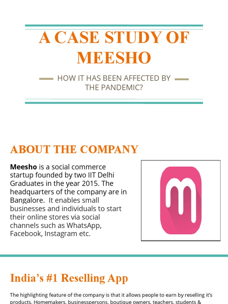 A CASE STUDY OF MEESHO | PDF