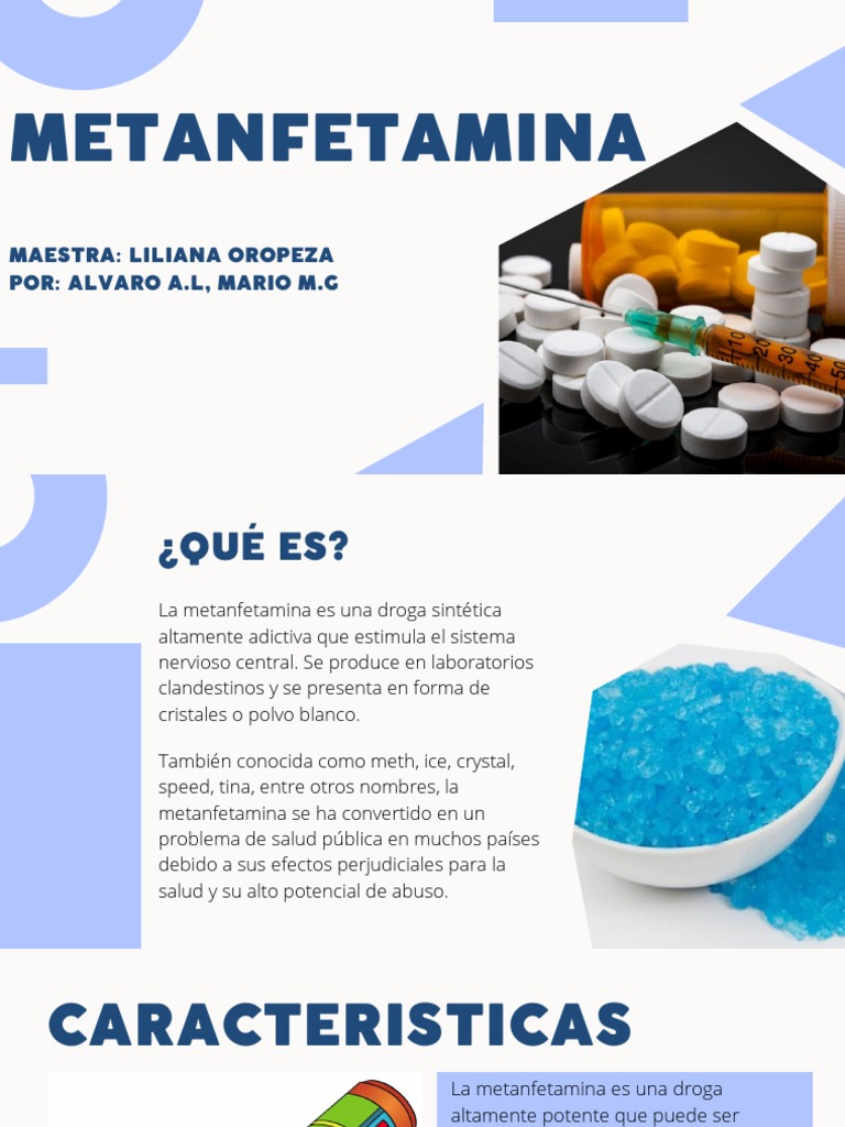Metanfetamina: Riesgos y Efectos | PDF | Metanfetamina | Drogas