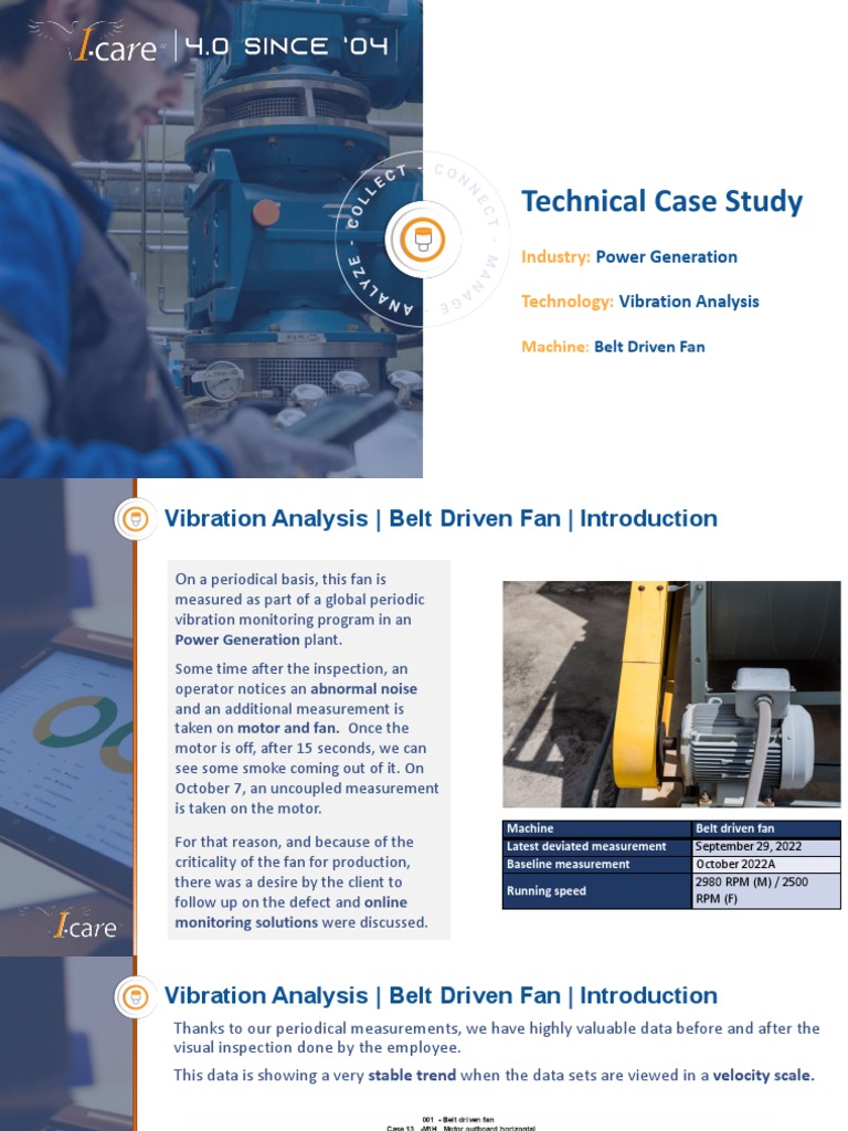Case Study PDM Vibration Power Generation | PDF