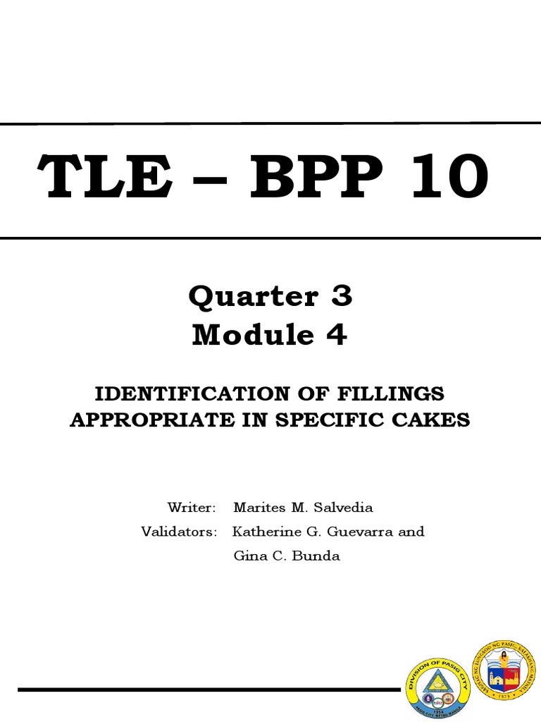 Tle BPP10-Q3-M4 | PDF | Cakes | Fruit Preserves