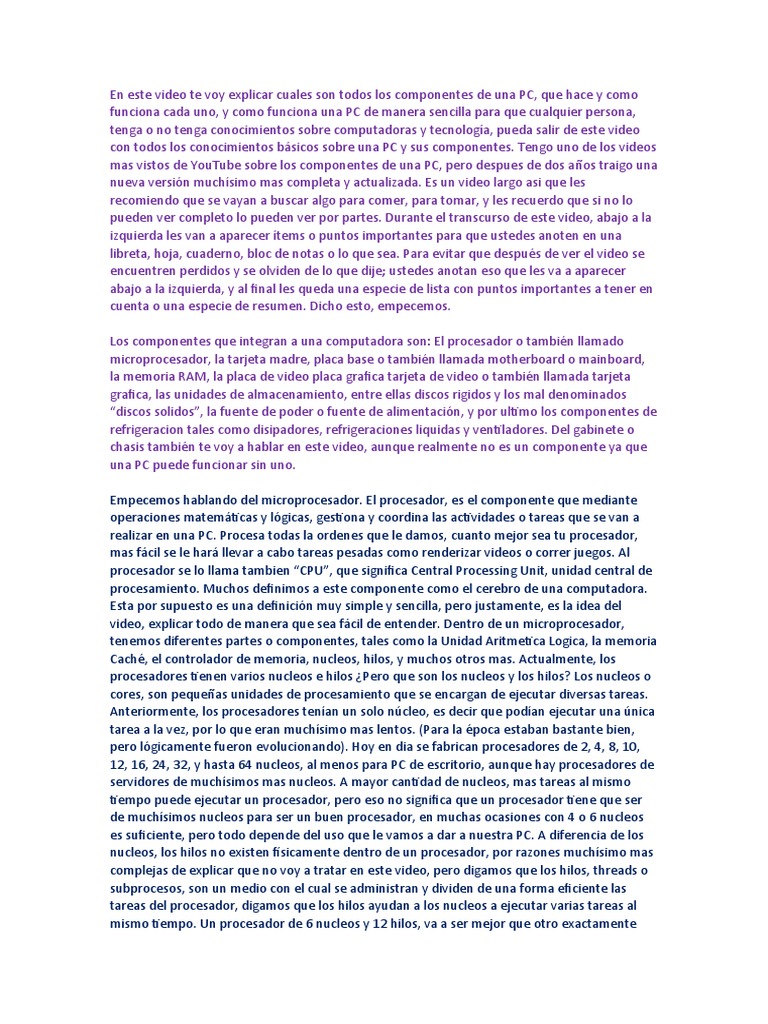 ¿Que Hace CADA COMPONENTE de Una PC GUIA Definitiva de PC Gamer 2022, Proce | Descargar gratis ...