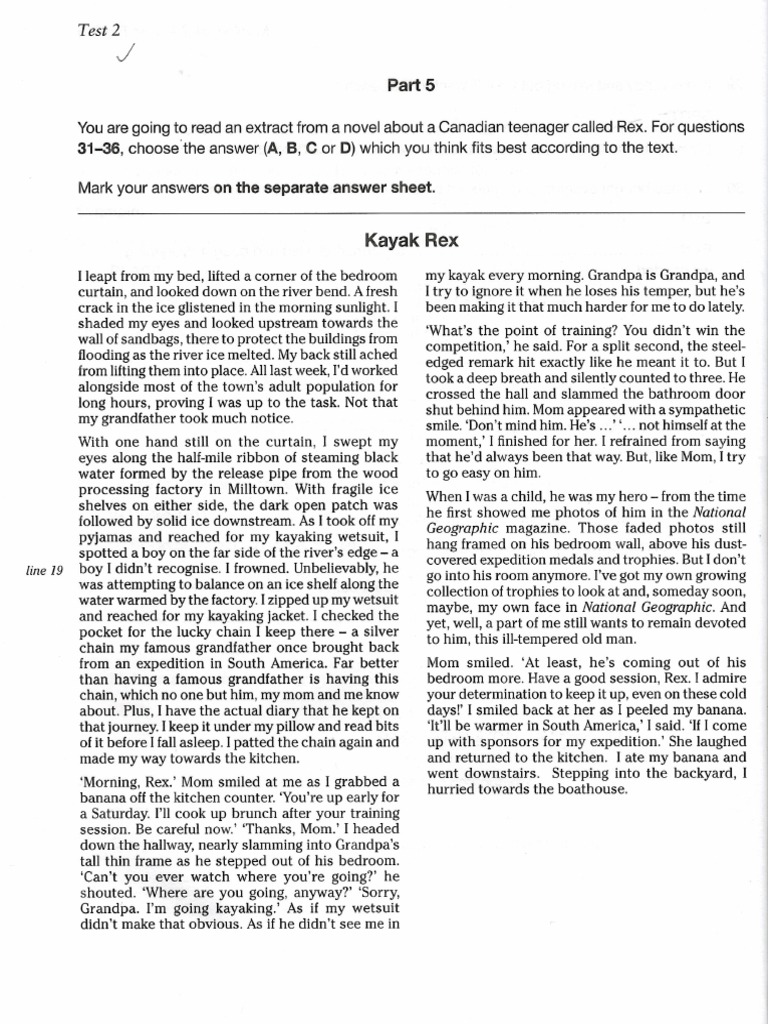 Reading & UOE Part 5 | PDF