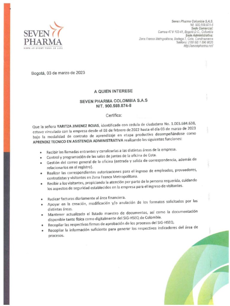 Seven Pharma | PDF