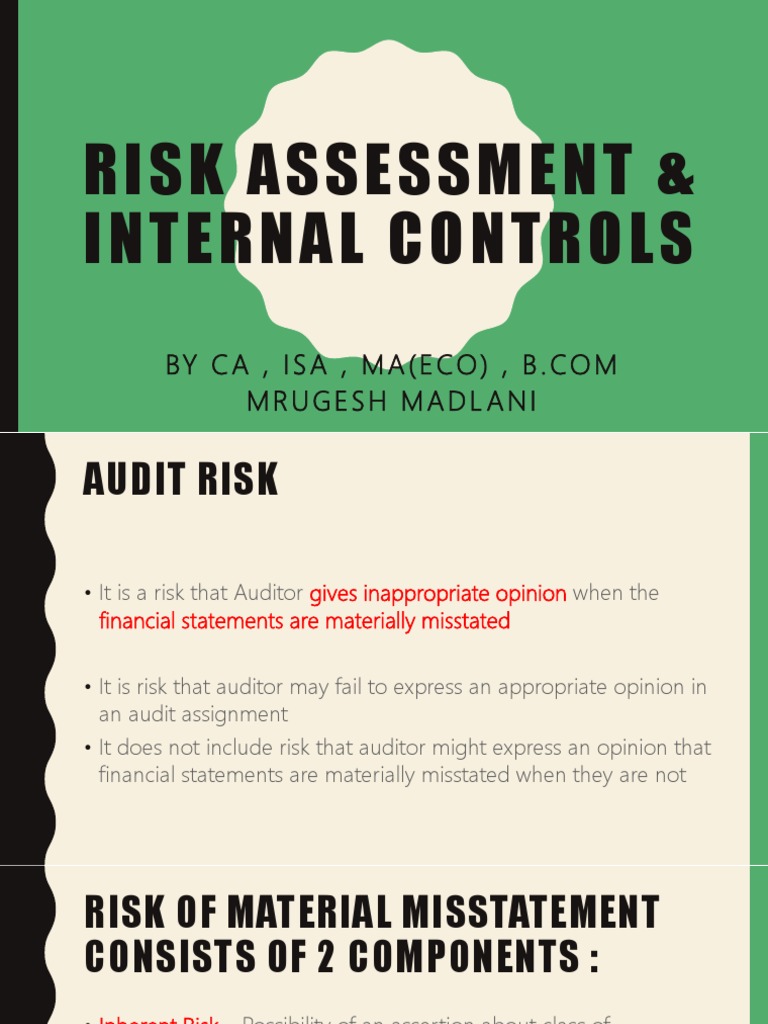 Chapter 4 Risk Assesment - Internal Control | PDF | Internal Control ...