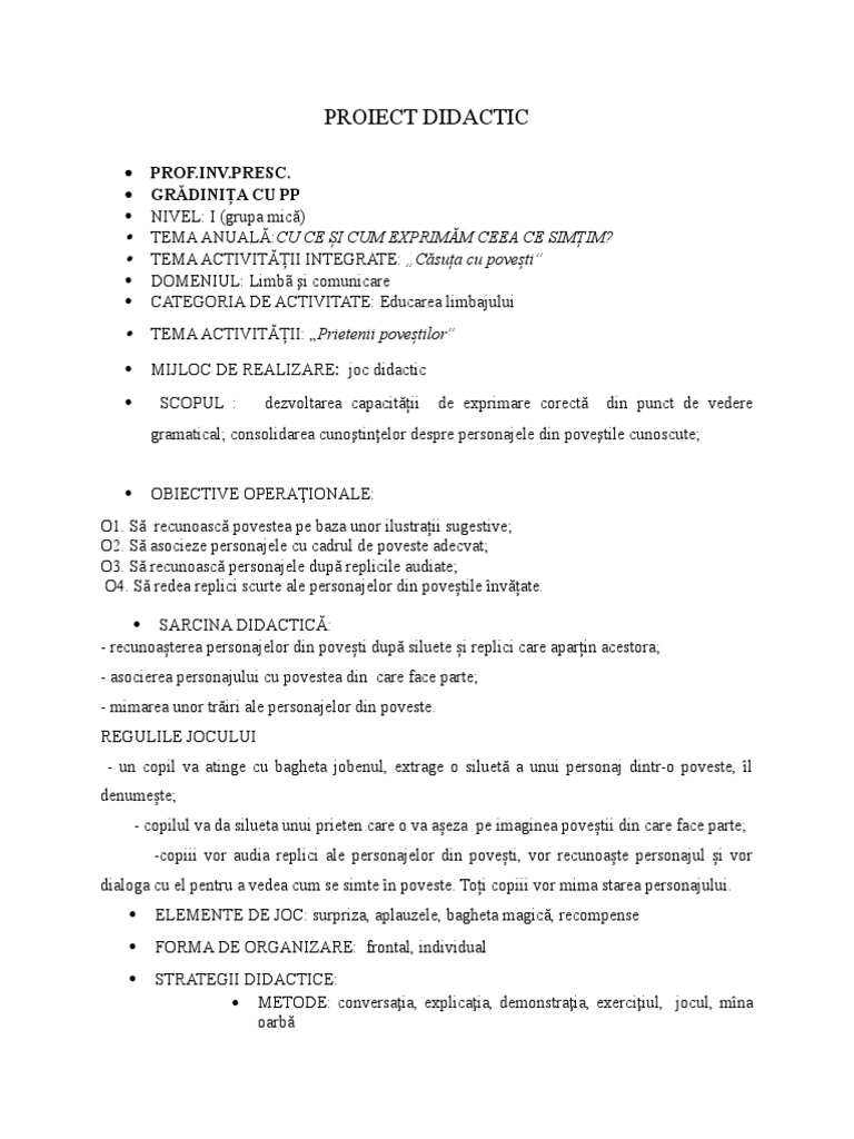 PROIECT DLC 1 IUNIE | PDF