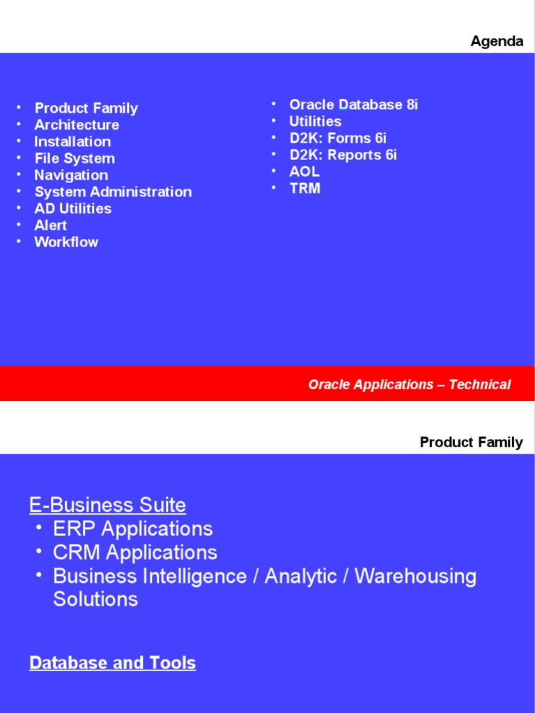 Oracle 11i Training Overview | PDF | Oracle Database | Web Server