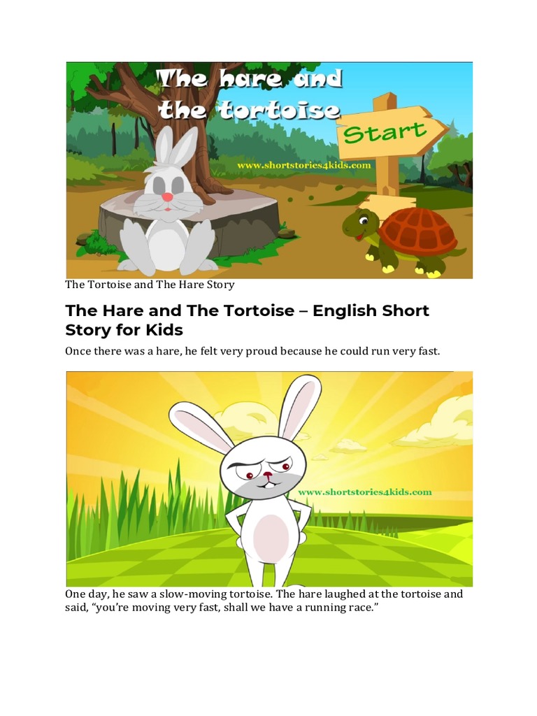 The Tortoise and The Hare Story | PDF