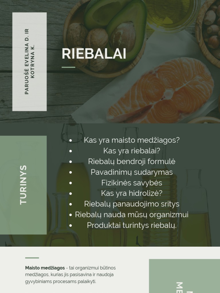 Riebalai | PDF