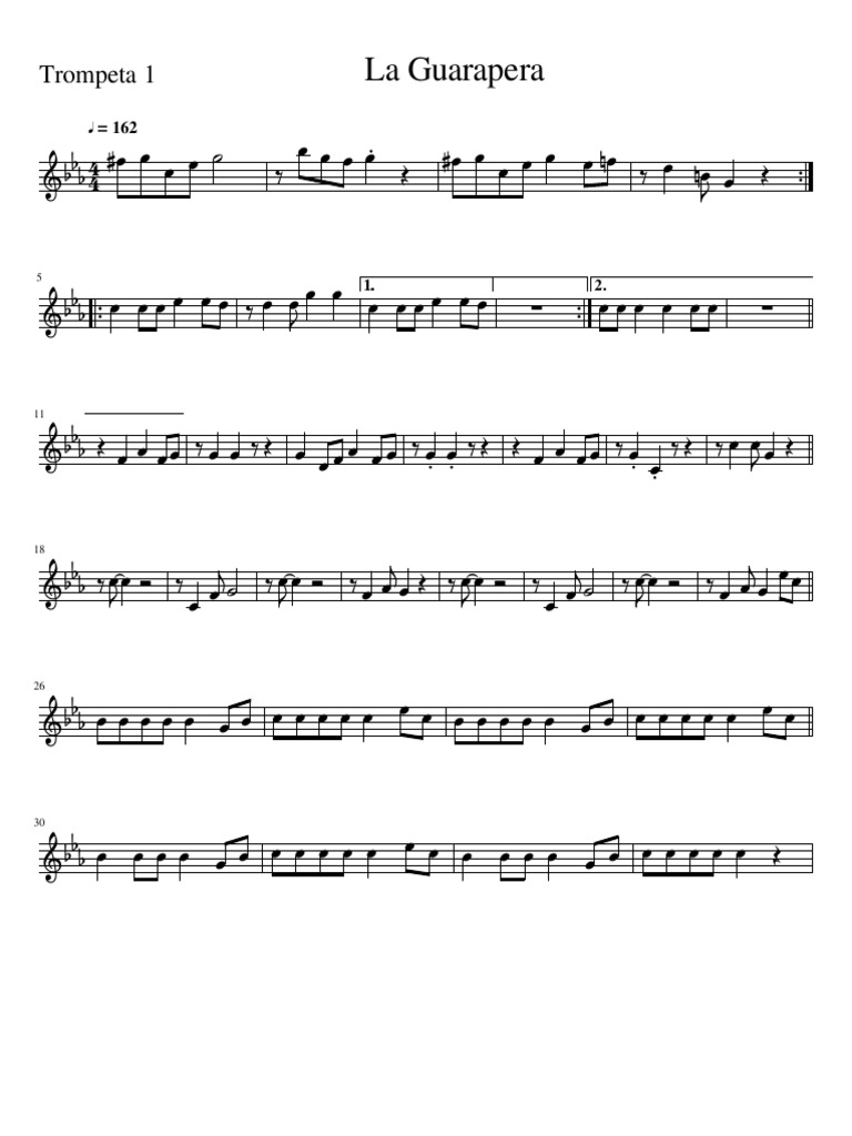 La Guarapera-Trompeta en Si | PDF