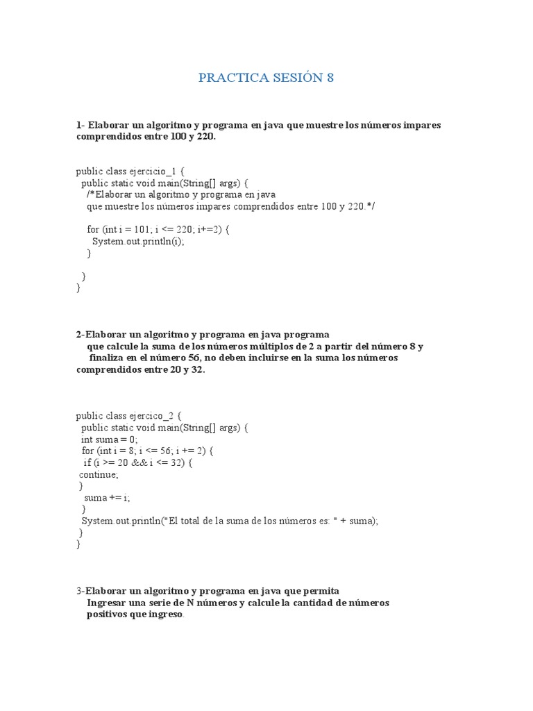 Practica Calificada Sesion 8 | PDF | Java (lenguaje de programación) | Informática