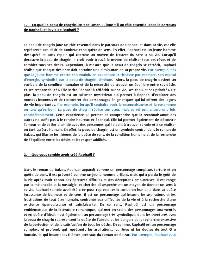 La Peau de Chagrin (2) | PDF