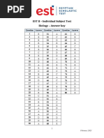 EST 1 - Math - Answer Key | PDF