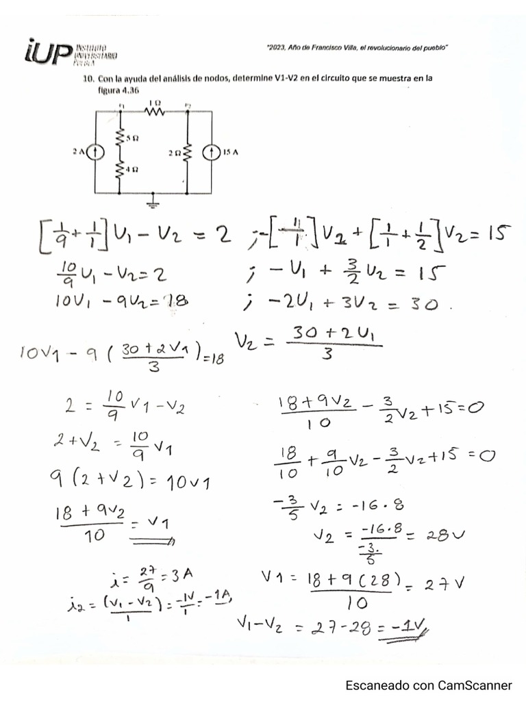 Ejercicios Nodos y Mallas | PDF