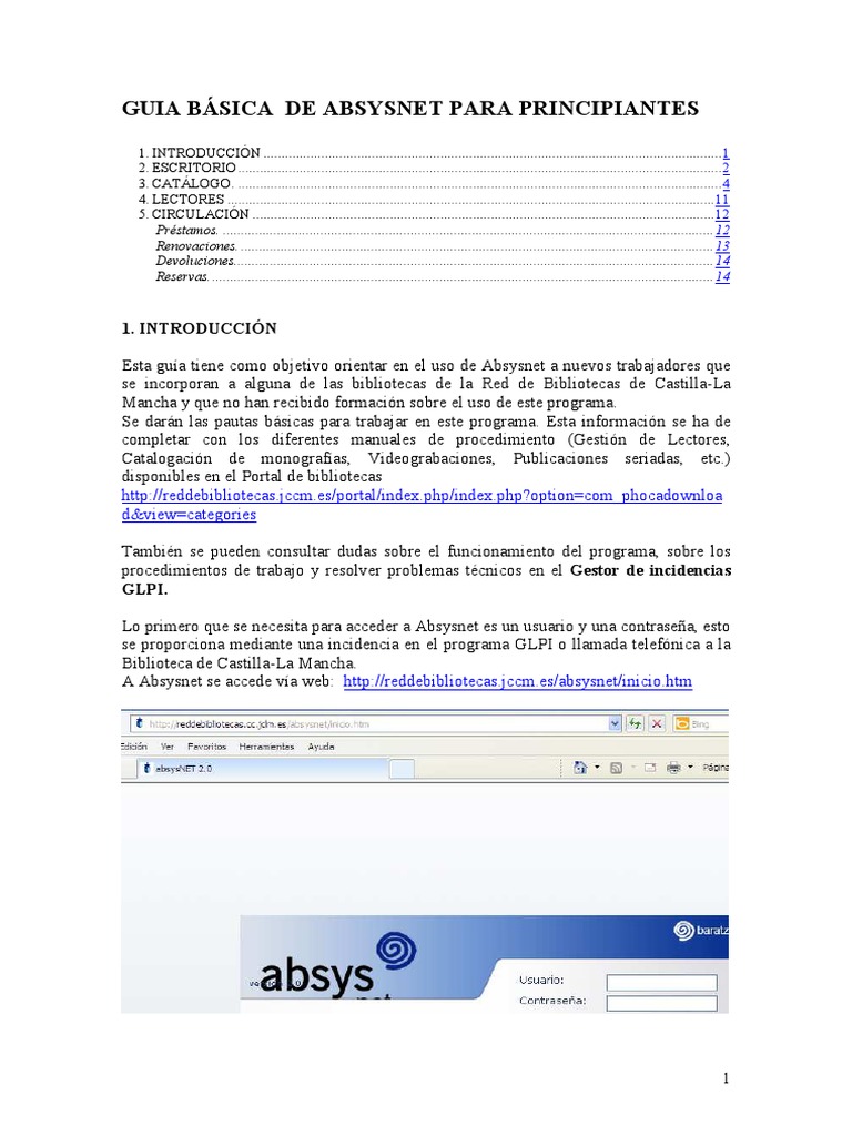 Guia Bsica de Absysnet para Principiantes-1 | PDF