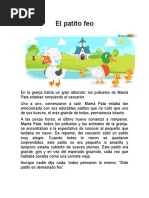 El Patito Feo: Cuento Completo | PDF | Poesía