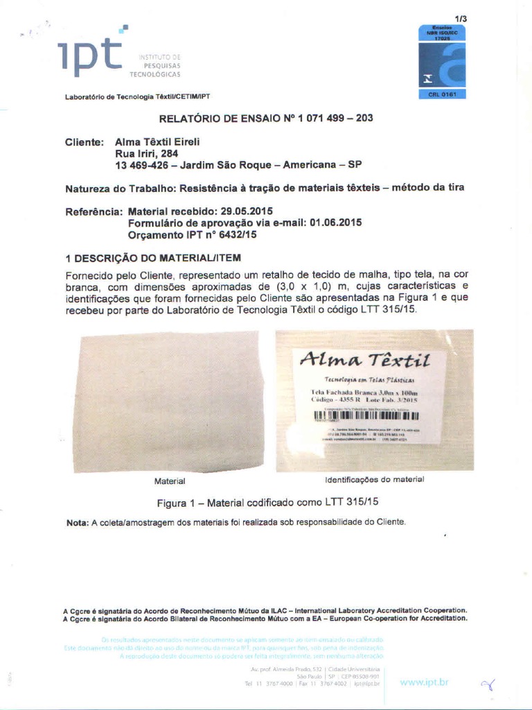 Laudo Ipt 4355R | PDF