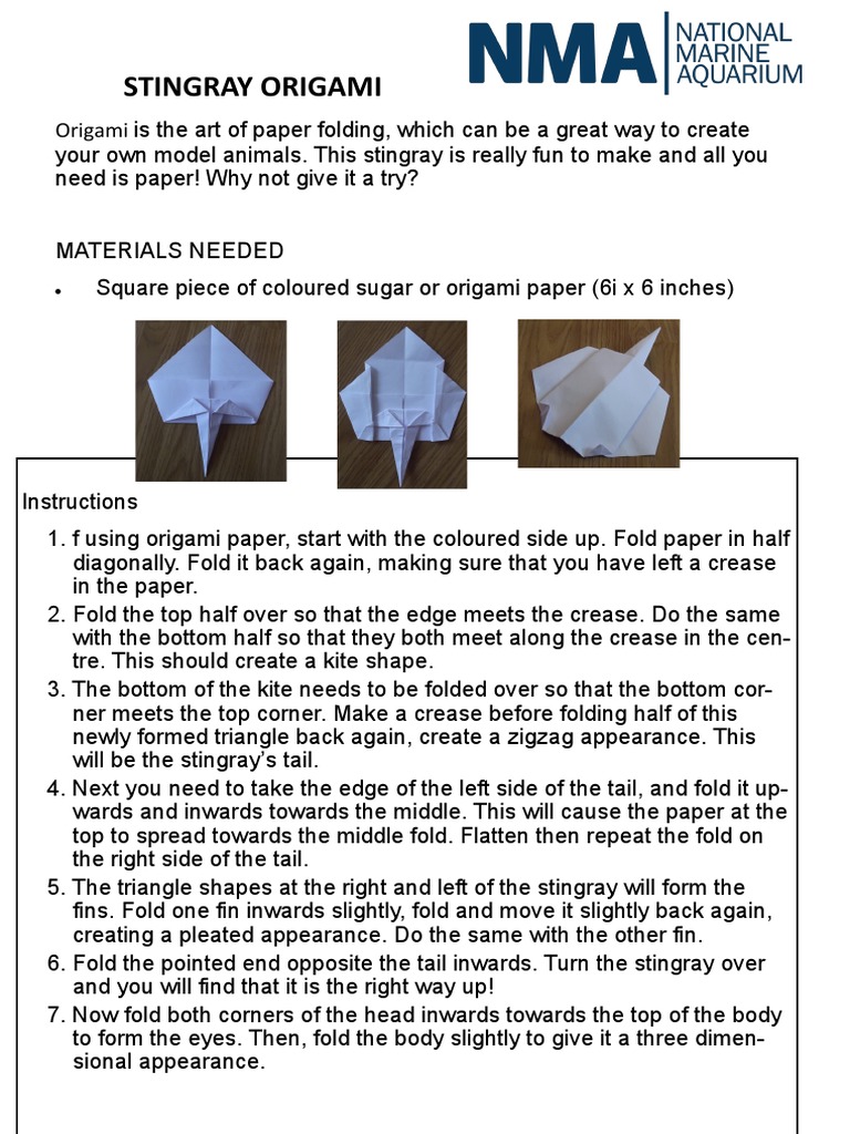 Stingray Origami | PDF | Home & Garden