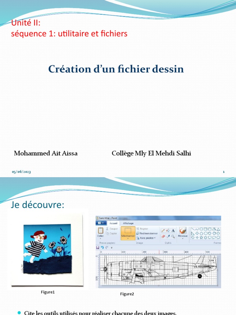 Création d'un fichier dessin avec Paint | PDF | Fichier informatique ...