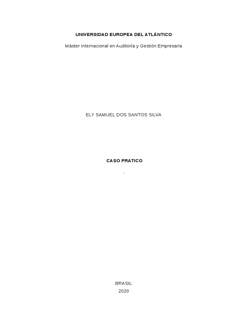 01 Caso Pratico DD119 Amostragem Estat Stica ELY SAMUEL DOS SANTOS SILVA | PDF