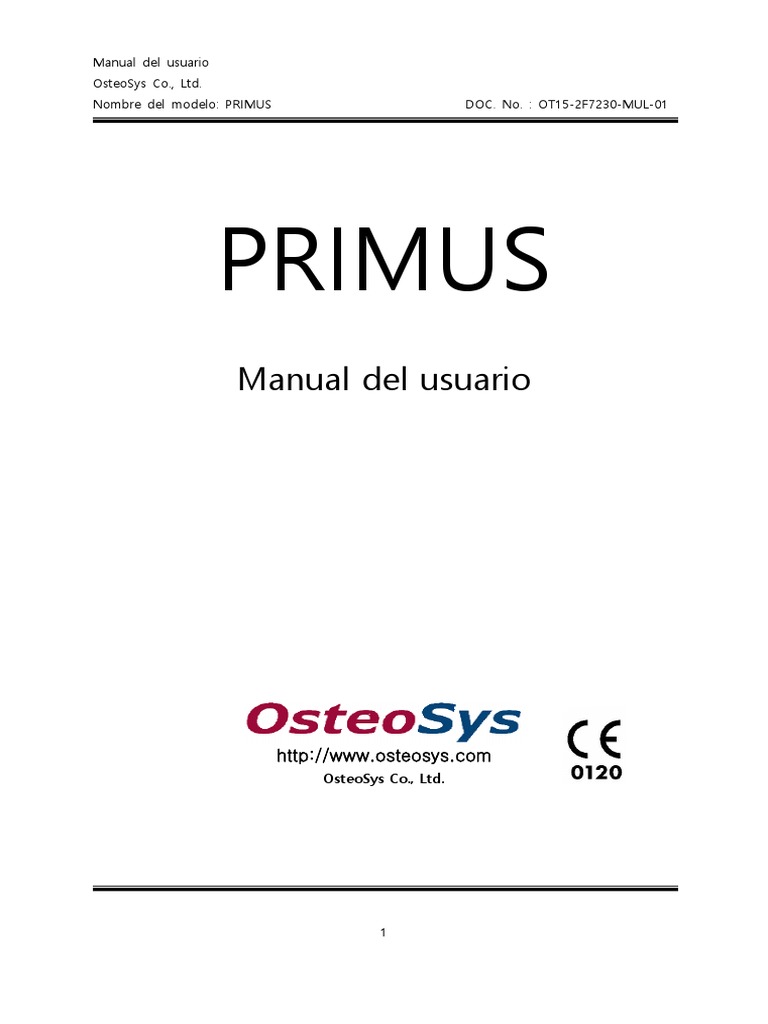 PRIMUS User Manual - Español | PDF | Residuos | Diodo emisor de luz