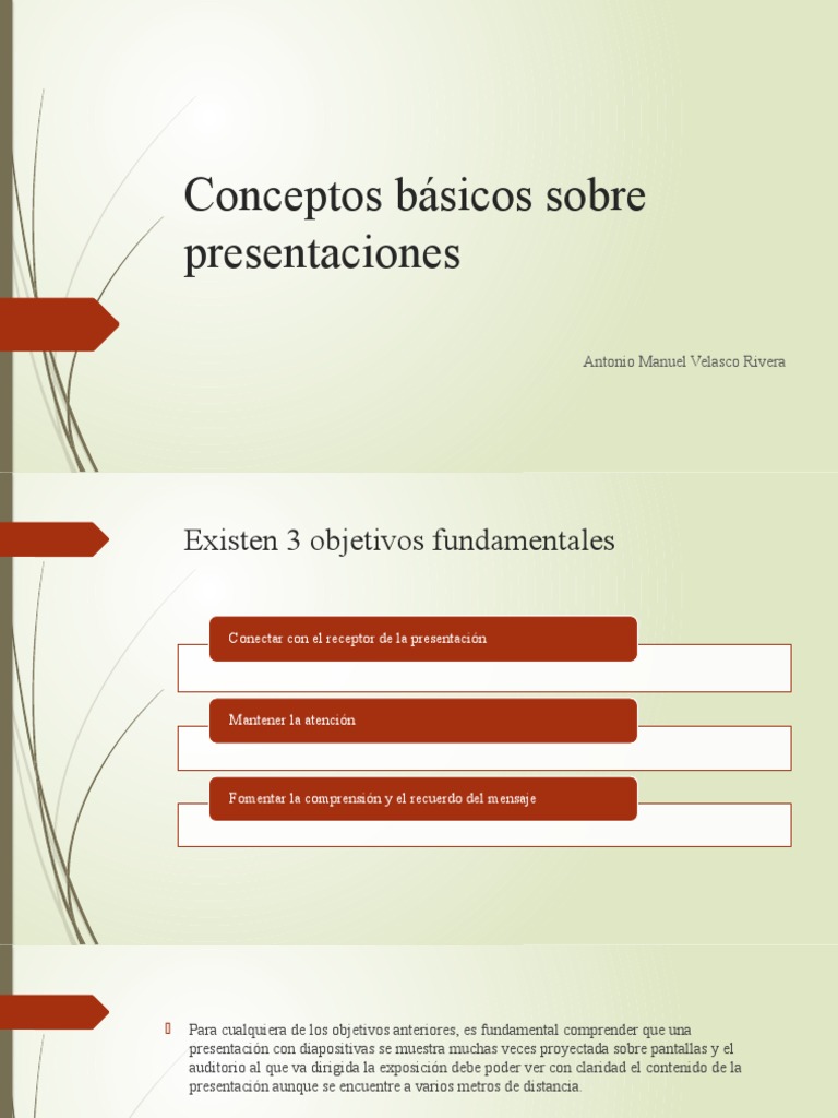Conceptos básicos sobre presentaciones | PDF | Microsoft PowerPoint ...