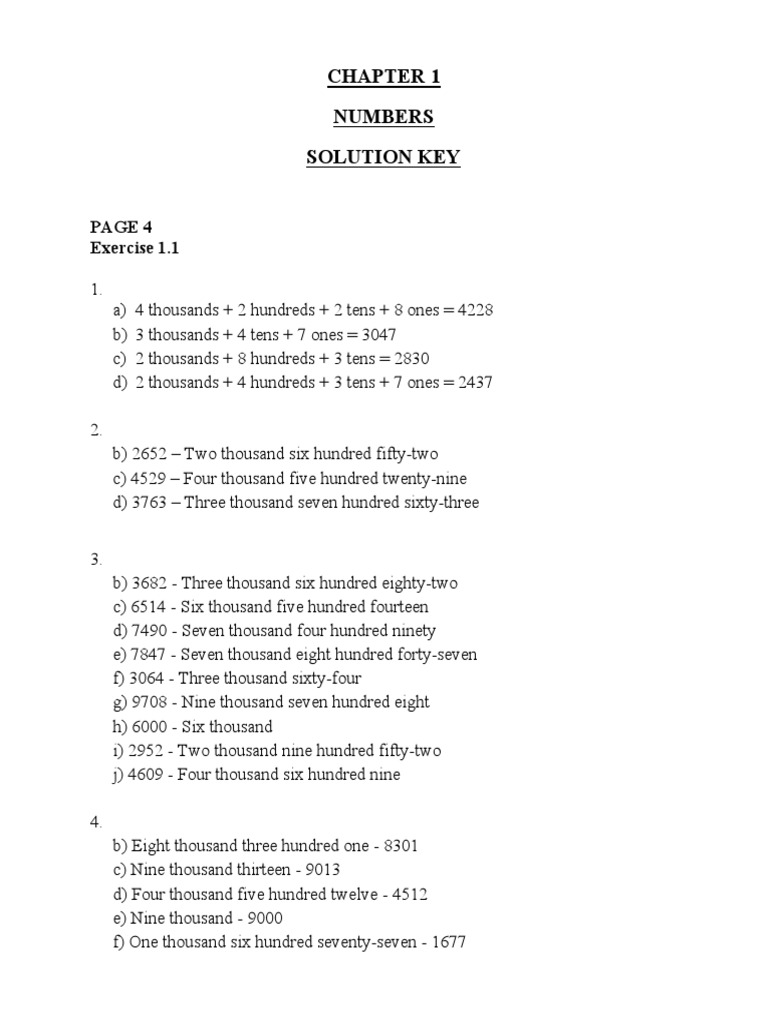 Maths Answer Key | PDF | Science & Mathematics