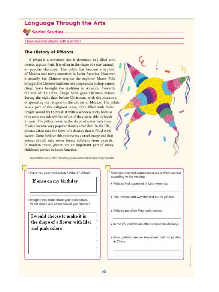 History and Fun Facts of Piñatas | PDF