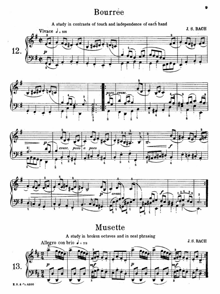 Bach - Musette en Re Mayor | PDF