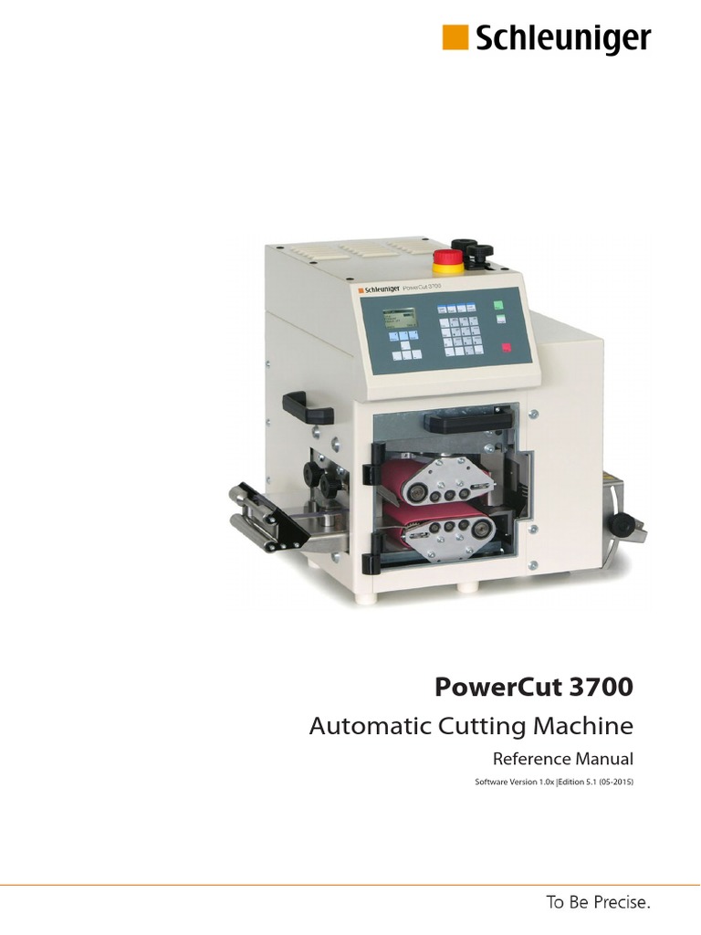 Automatic Cutting Machine: Powercut 3700 | PDF | Trademark | Hazards