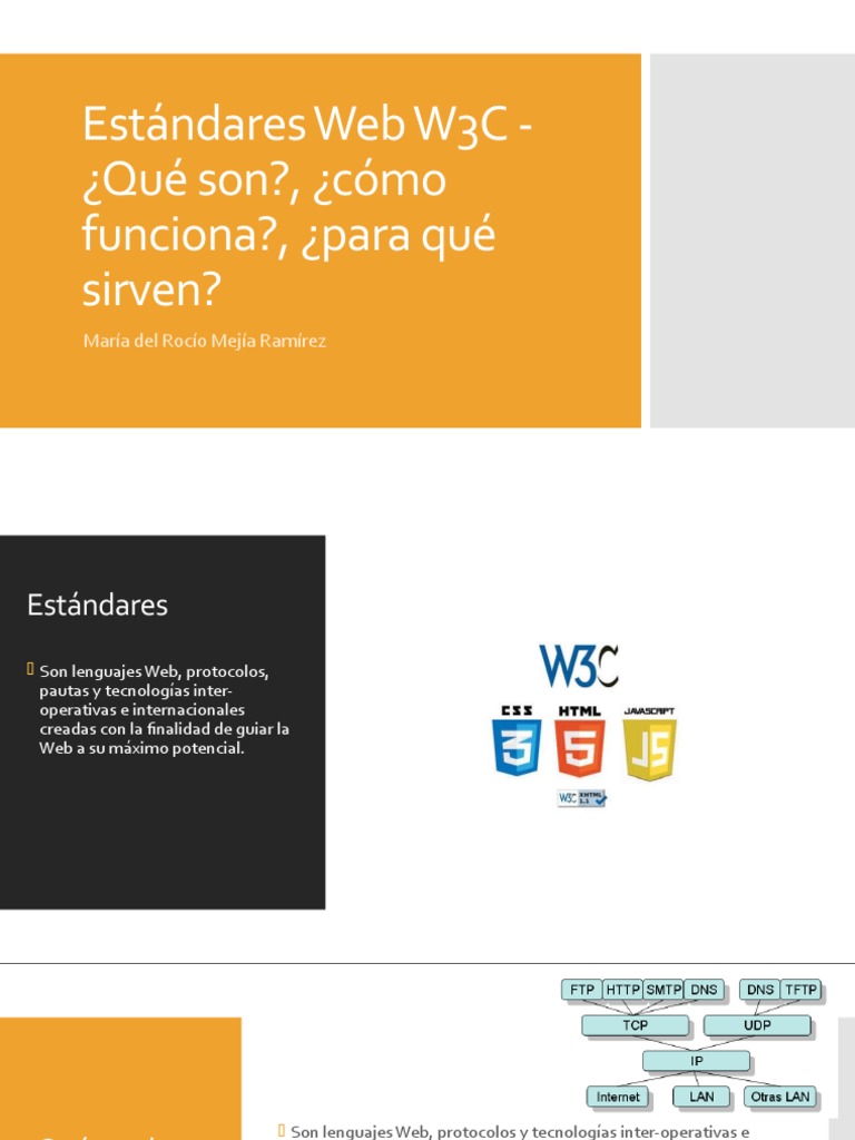 3estándares Web W3C | PDF | Red mundial | Internet y web
