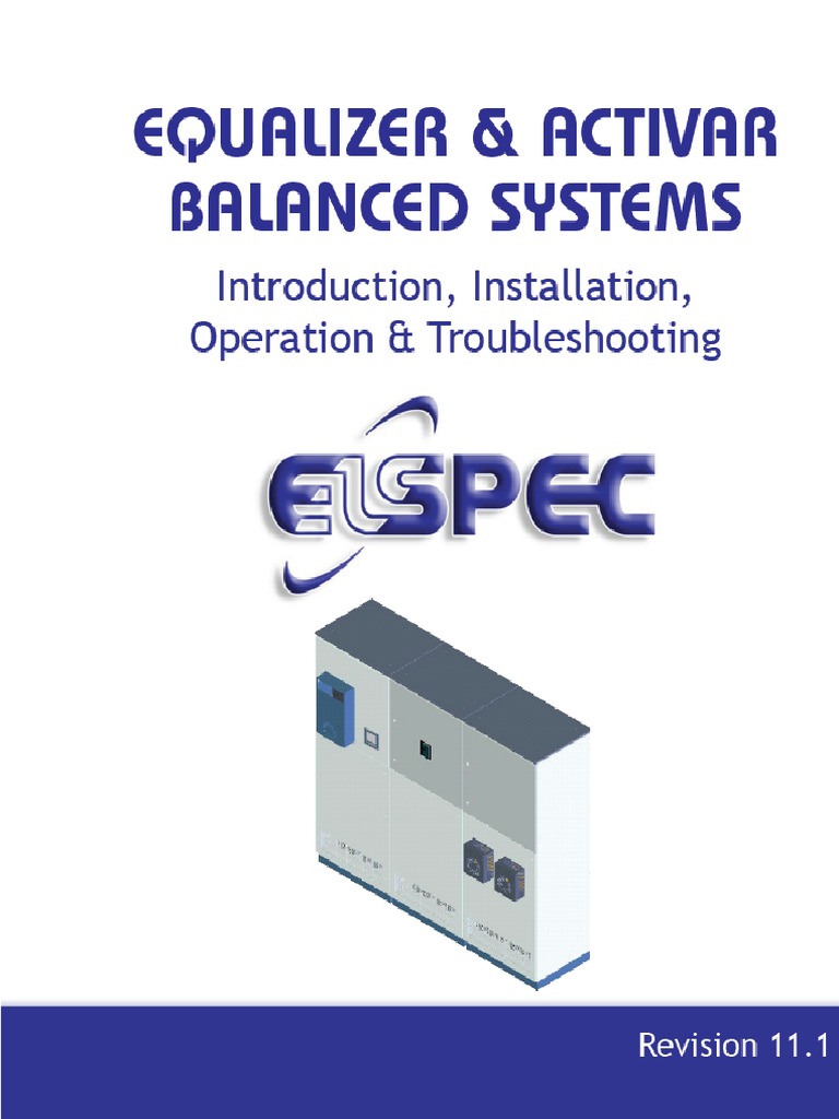 SMX-0611-0109 EQ ACR 3P Balanced System User Manual Rev 11.1 Oct 13 | PDF | Capacitor | Power Supply