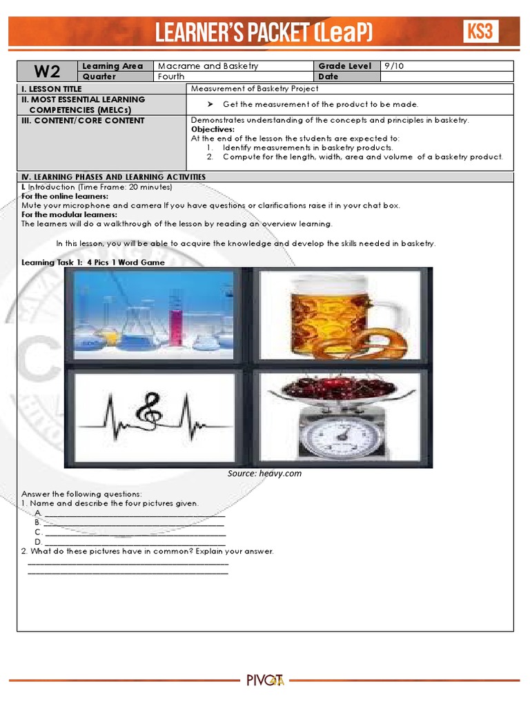Q4 HE Basketry 9 10 Week2 | PDF